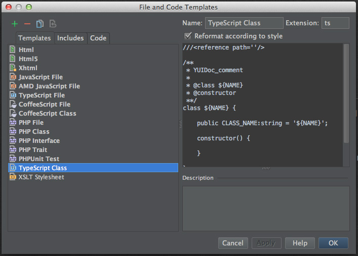PhpStorm WebStorm Typescript Class Template CodeBelt